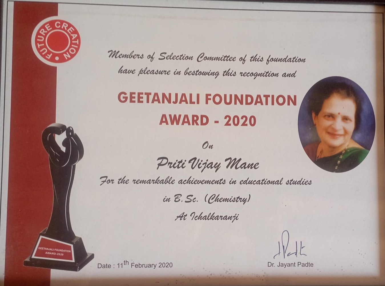 Achievements, Chemistry, DKASC College, Ichalkaranji